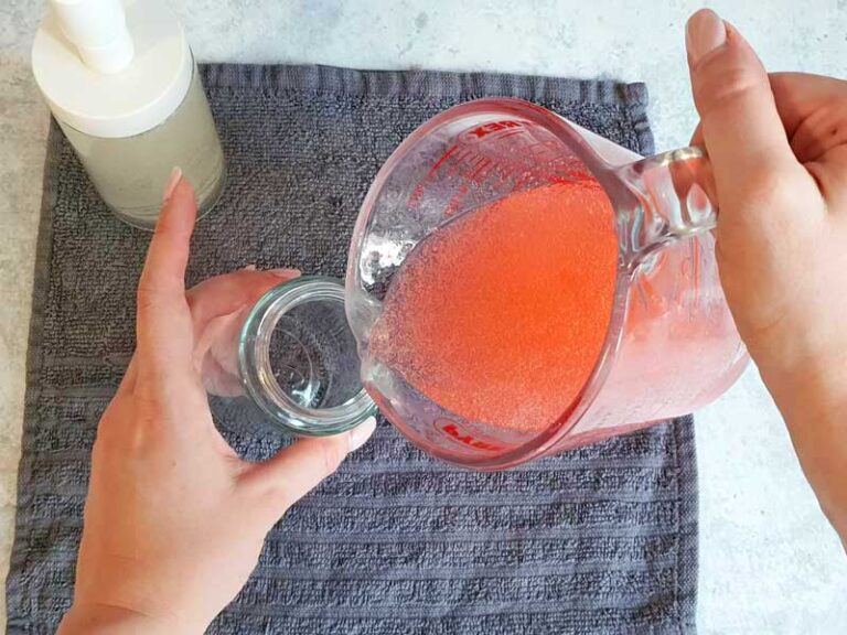 DIY Christmas Hand Soap [Free Candy Cane Labels] - DIY Beauty Base